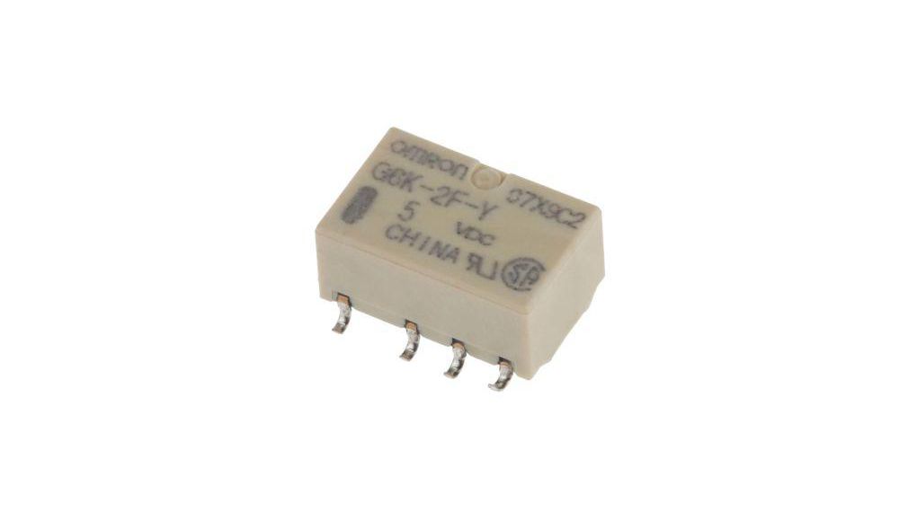 G6K-2F-Y DC5 | Omron Electronic Components Surface Mount Signal Relay, 5V dc Coil, 1A Switching ...